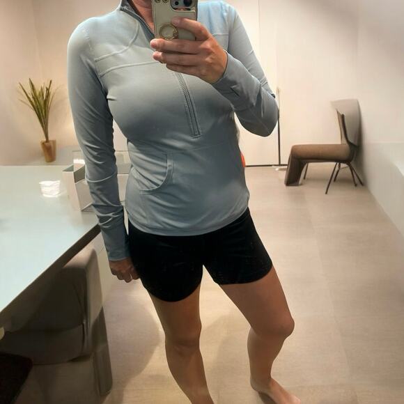 ZYIA | Tops | Zyia Active Grey Pocket 2 Half Zip Pullover Workout ...